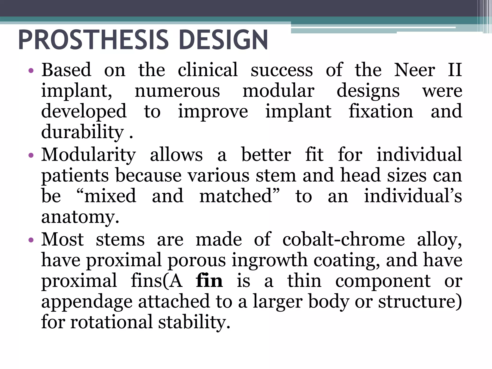 shoulder arthroplasty | PPTX
