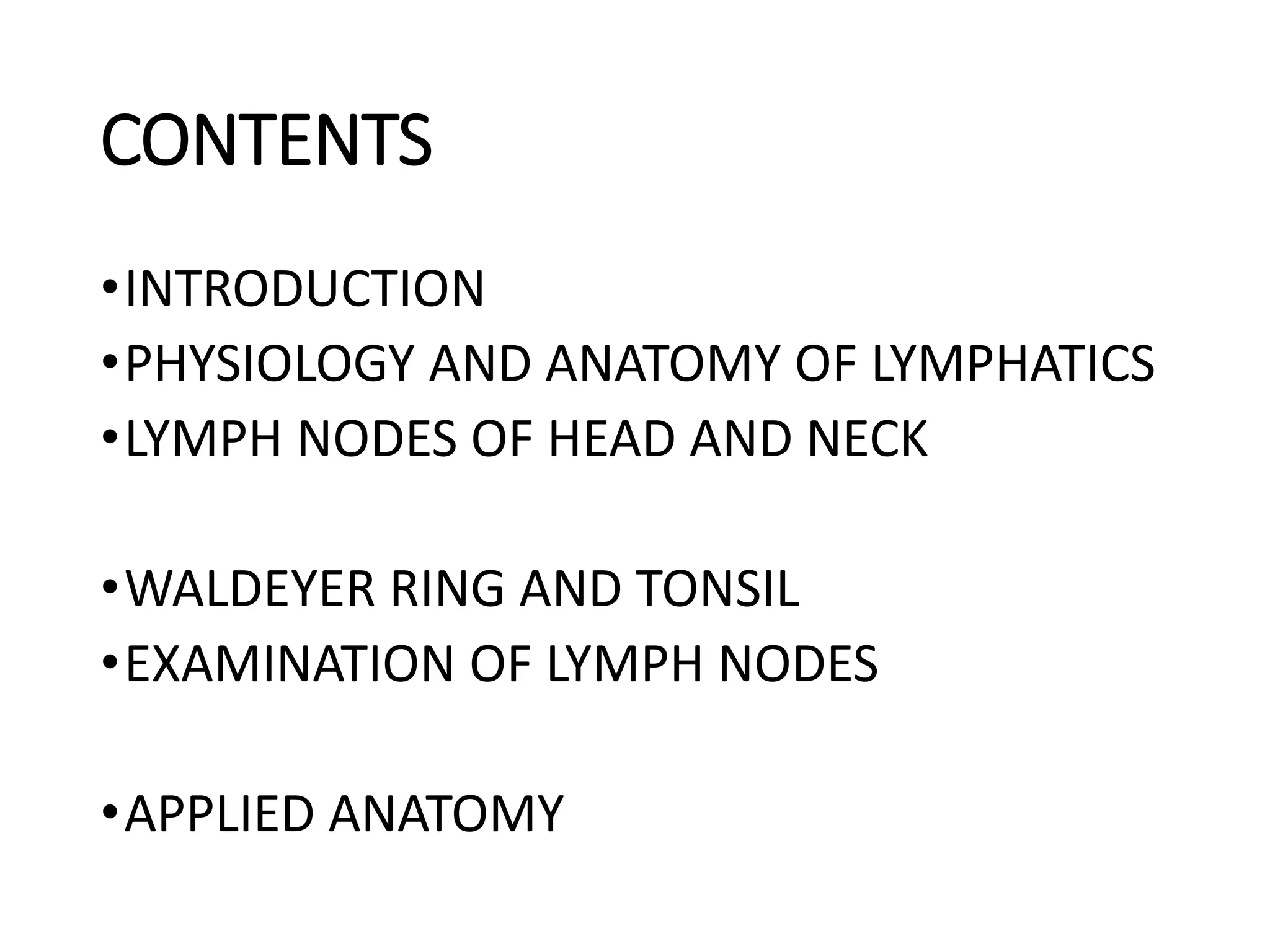 Surgical Anatomy of Lymph nodes | PPTX