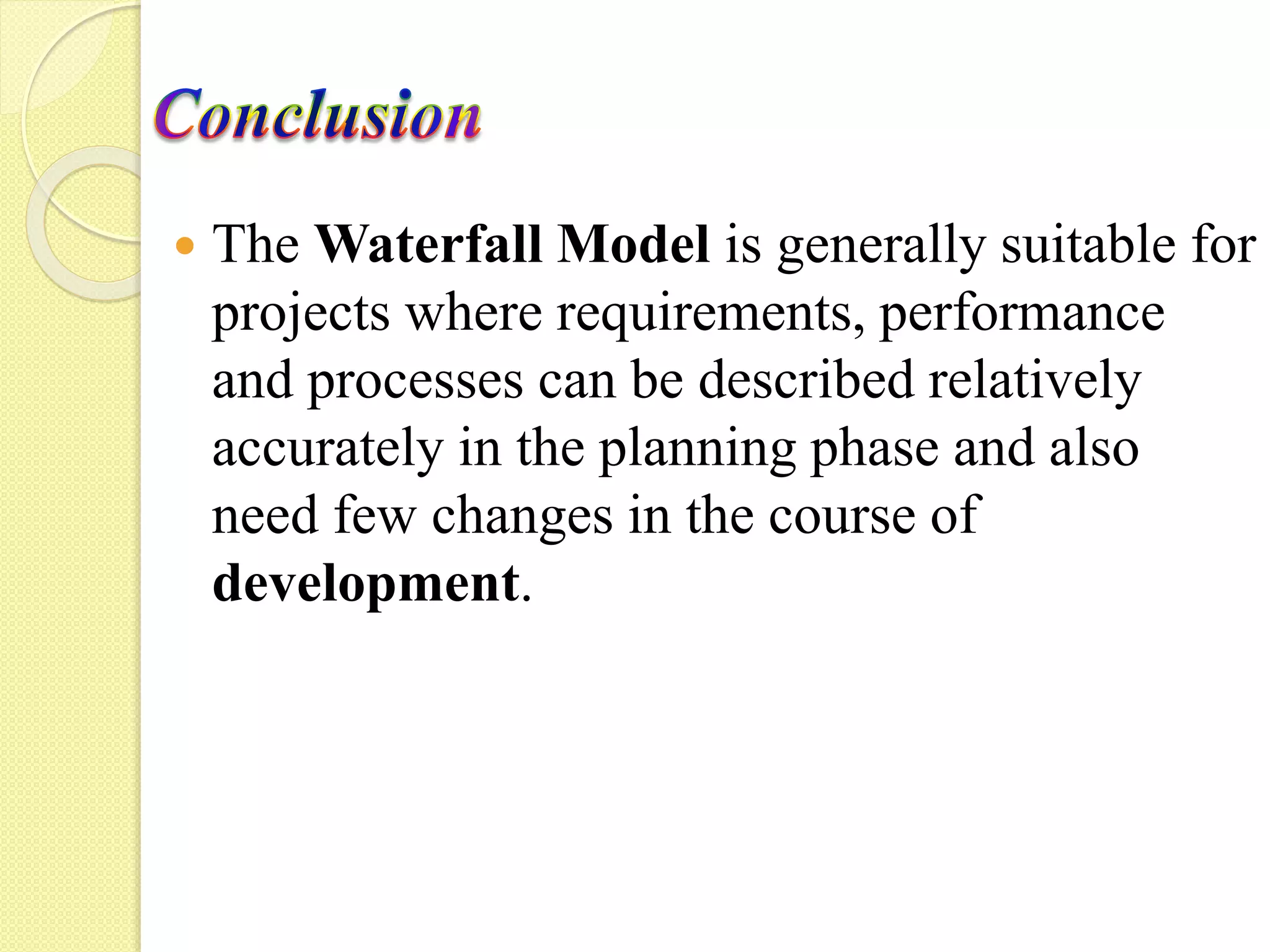 Waterfall Model | PPTX | Technology & Computing