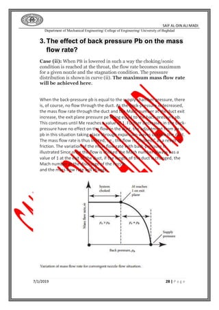 Pressure distribution along convergent- divergent Nozzle | PDF