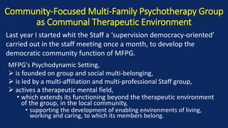 Relational Practice & Therapeutic Communities: future directions | PDF