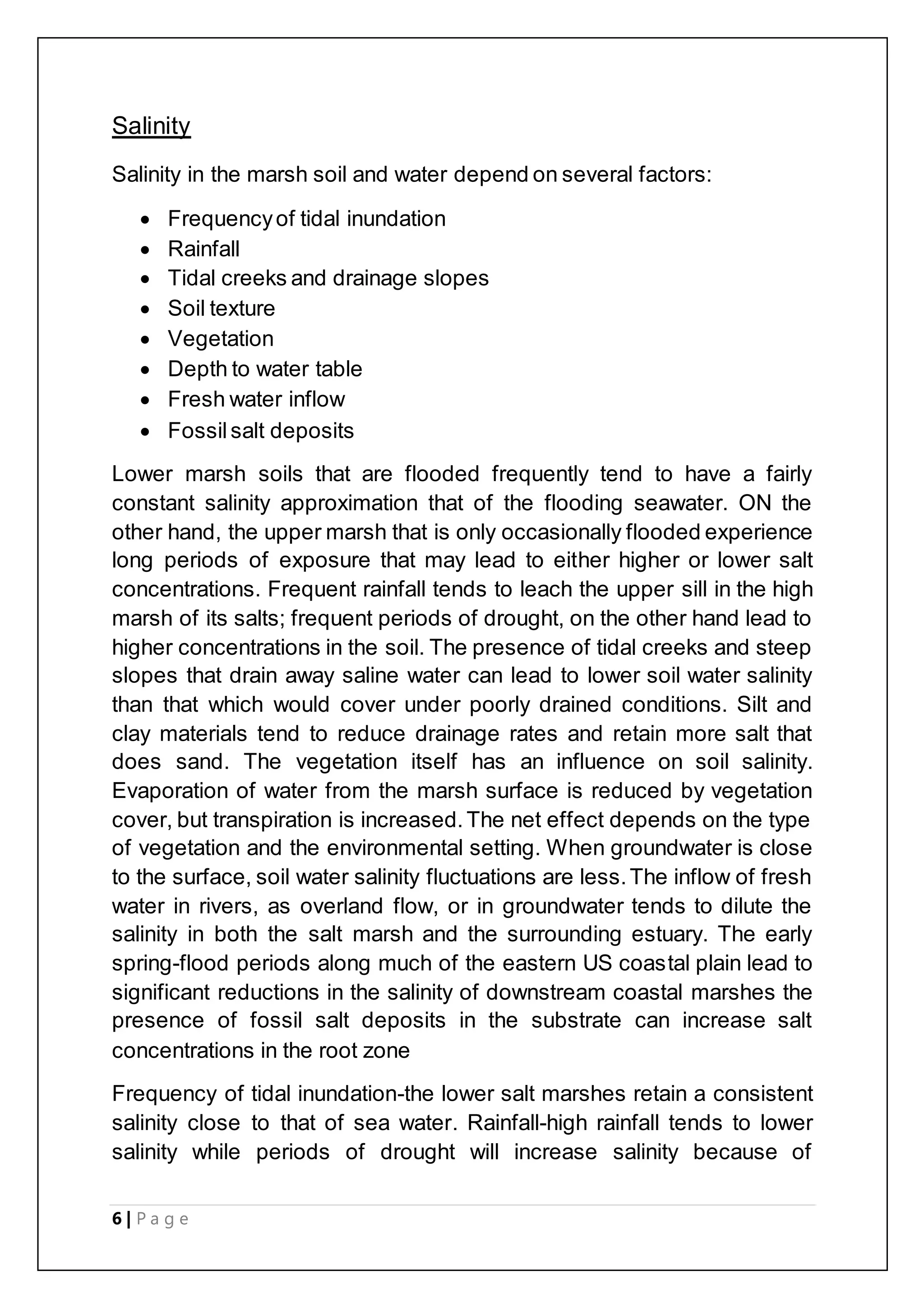 salt marshes | DOCX