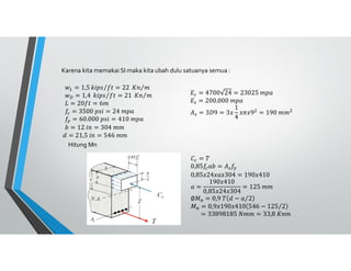 contoh soal menghitung momen ultimate pada balok | PDF