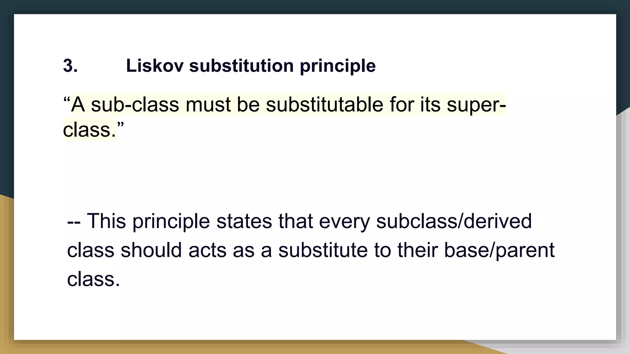S.O.L.I.D. principles of software development | PPTX