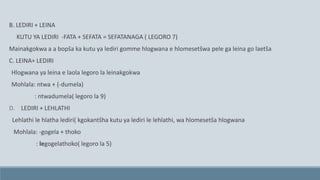 S.M GWALA Leano a thuto presentation | PPTX