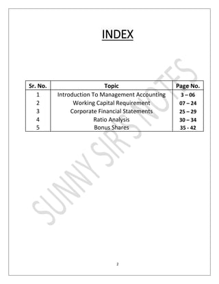 SYBBI MANAGEMENT ACCOUNTING NOTES SEM III | PDF