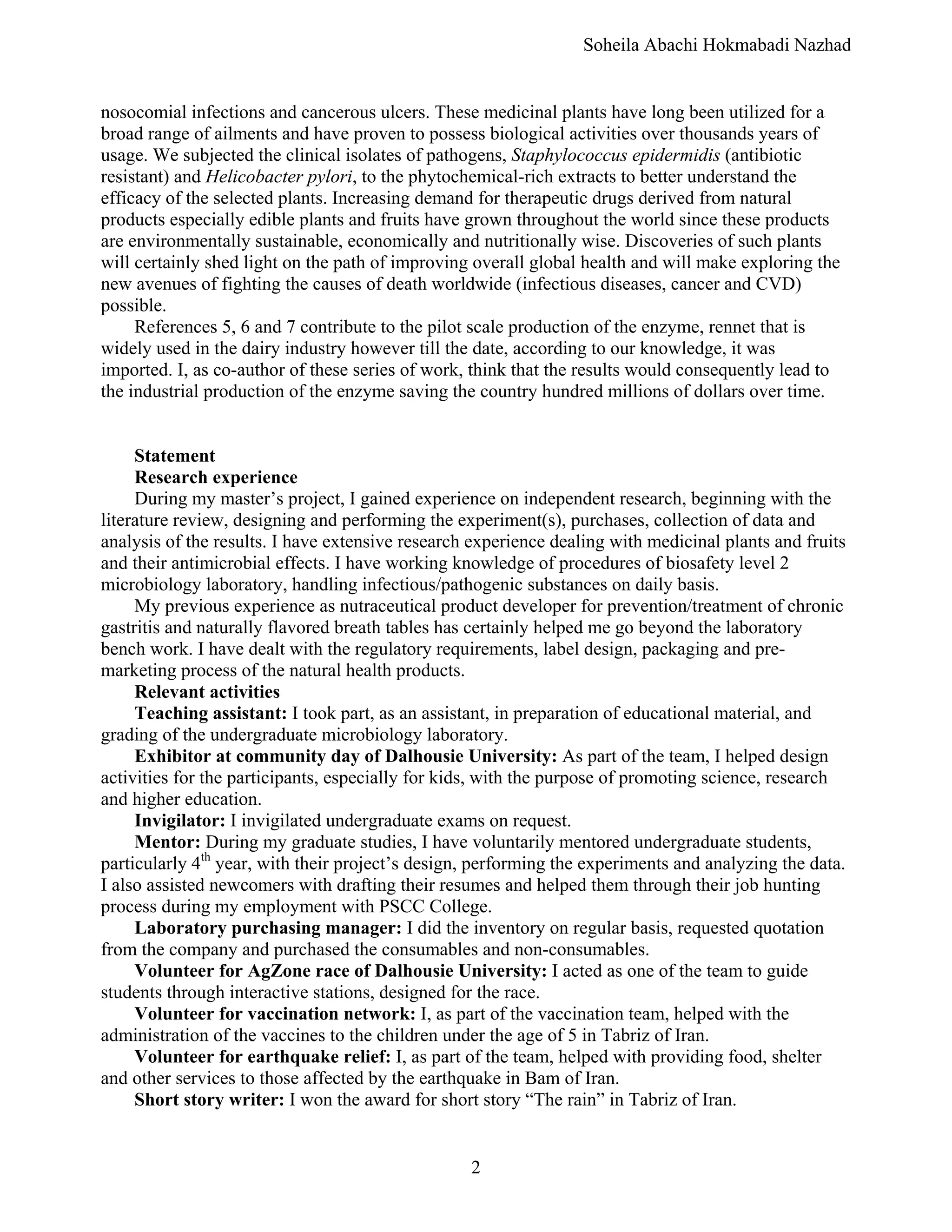 S. abachi contributions and statements | PDF | Herbs and Supplements ...