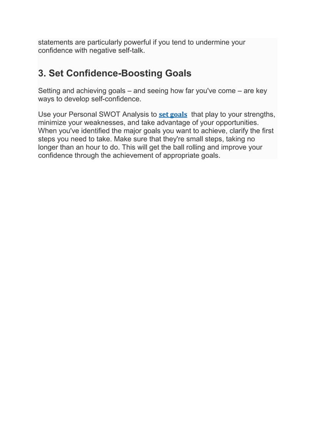 SELF-CONFIDENCE | PDF
