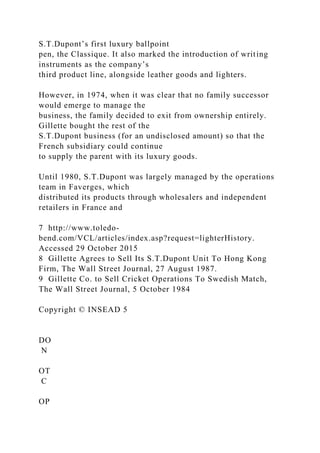 S.T.Dupont - The Renaissance of a French Luxury Brand .docx