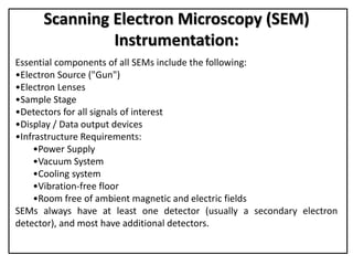 scanning electron microscope for analysis | PPT