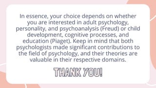 S.Freud VS J.Piaget.pdf differences between them | PDF