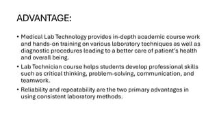 CLT - Role of medical Laboratory Technician - Safety Measurement | PDF