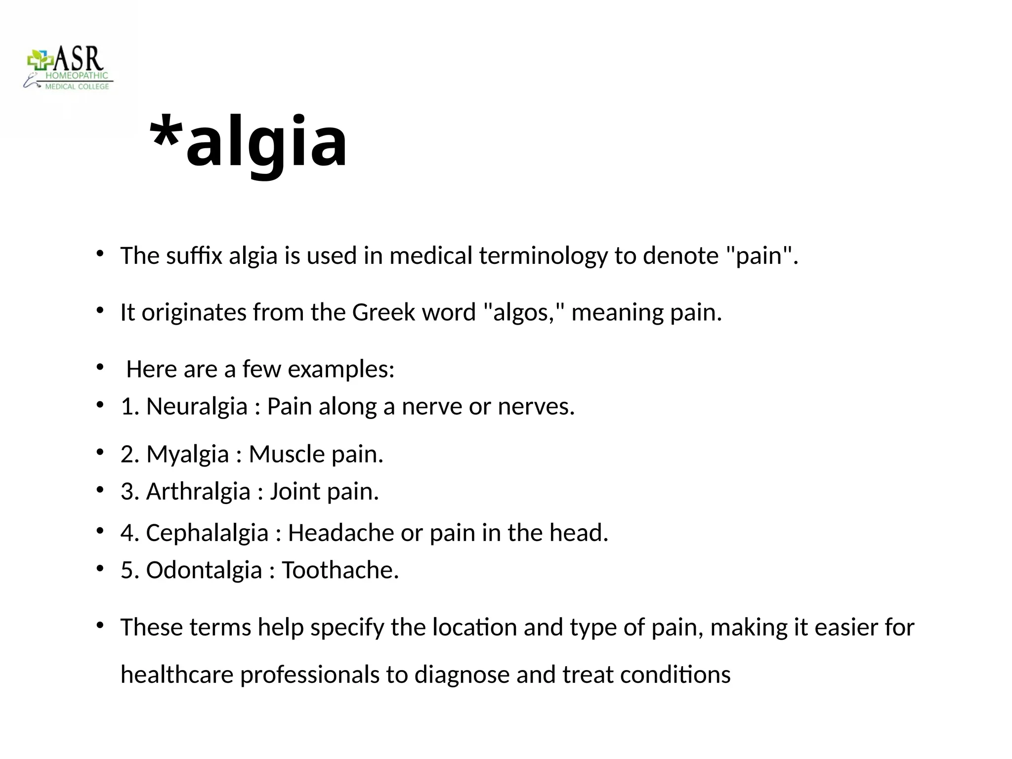 Mouni sheral Anatomical suffixes........ | PPT