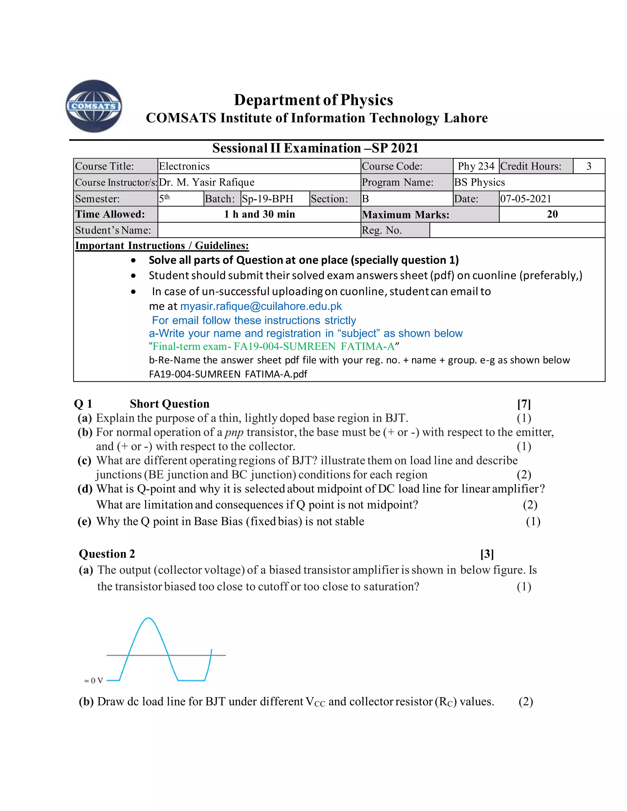 S 2 question paper | PDF