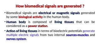 S-2 Sources of Biomedical signals unit 1 | PPT