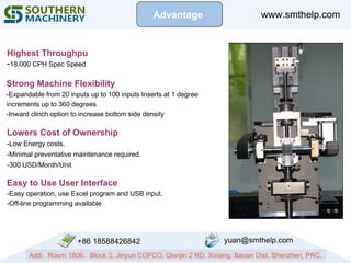 S 3000 radial insertion machine | PDF | Home Appliances | Home & Garden