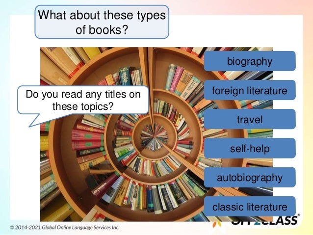 An Intermediate ESL Lesson Plan On Books And Reading | PPT