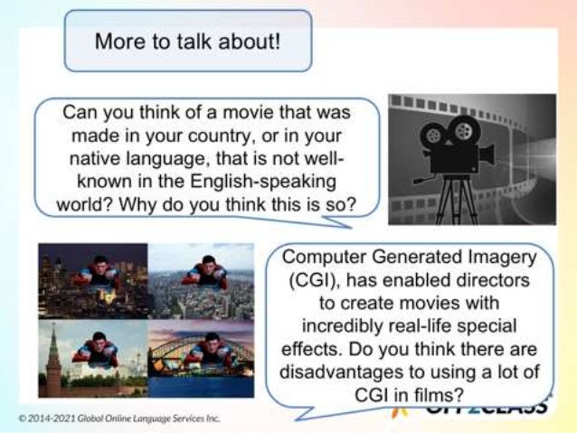 A Free ESL Lesson Plan on Cinema | PPTX