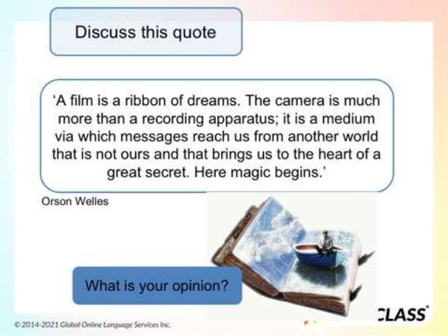 A Free ESL Lesson Plan on Cinema | PPTX