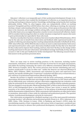 HƏMKARLARININ MÜŞAHİDƏ-RƏY MODELİ ƏSASINDA MÜƏLLİMLƏRİN ÖZÜNÜTƏHLİL ...