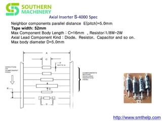 S-4000 axial inserter machine | PPT