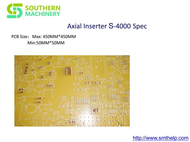 S-4000 axial inserter machine | PPT