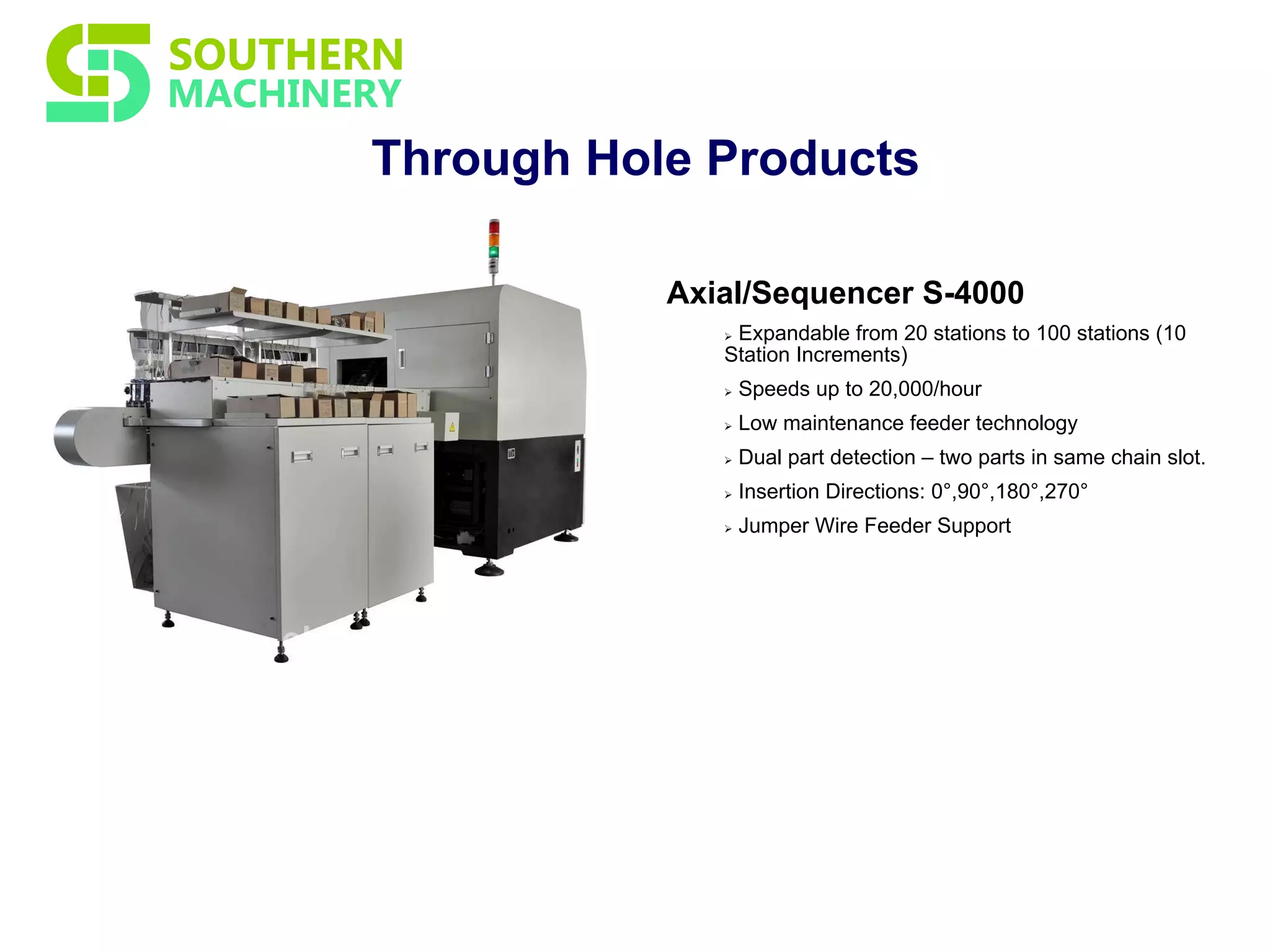 S 4000 axial inserter | PDF