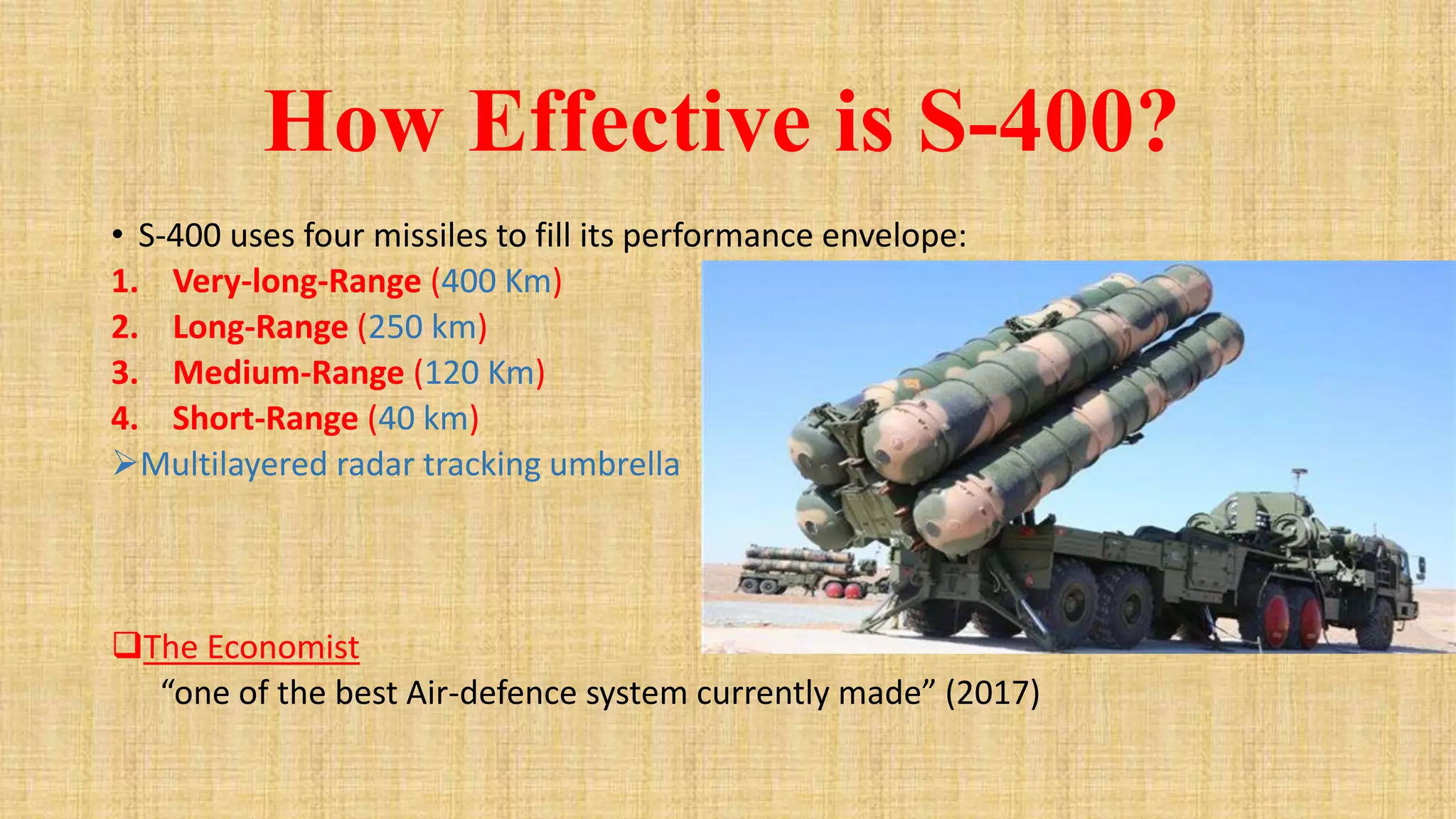 S 400 missile defense system deal! | PPTX