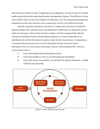 Concept of Value Engineering with Case Study | PDF