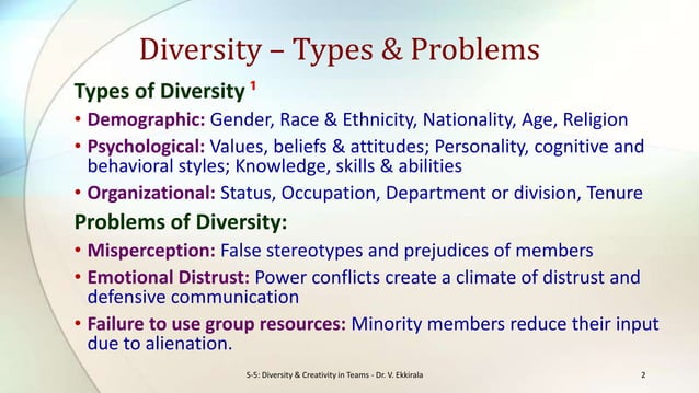 S 5. Diversity & Creativity in Teams | PPTX