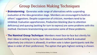 S 6. Group Decision Making | PPT