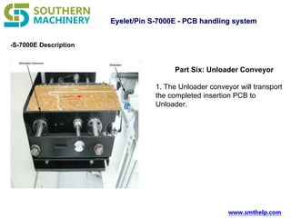 S 7000 e eyelet pin auto insertion machine for PCB assembly | PDF