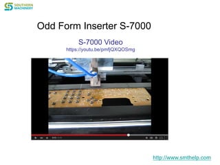 S-7000 odd form insertion Machine presentation | PDF