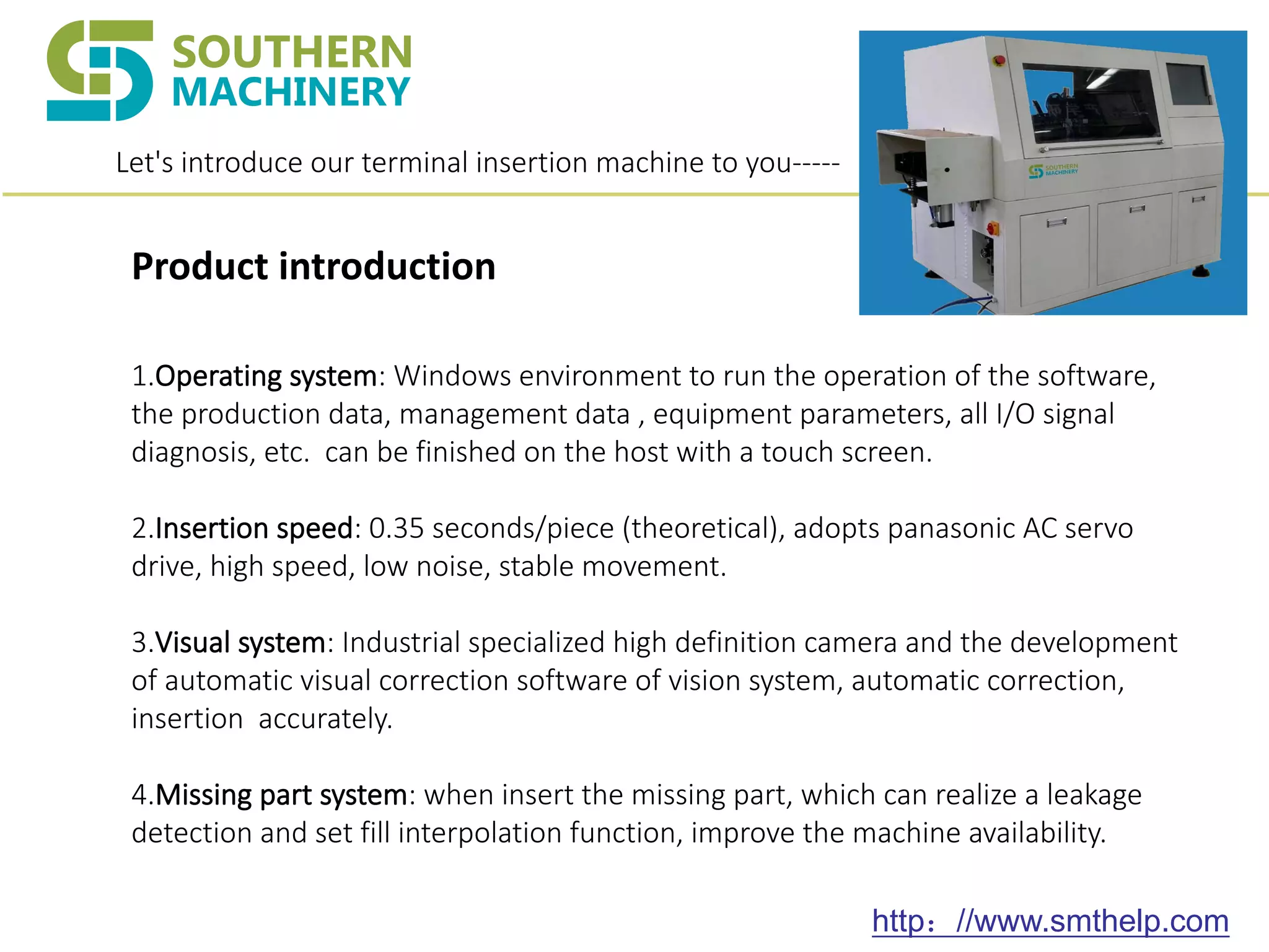 S 7000 terminal insertion machine | PDF
