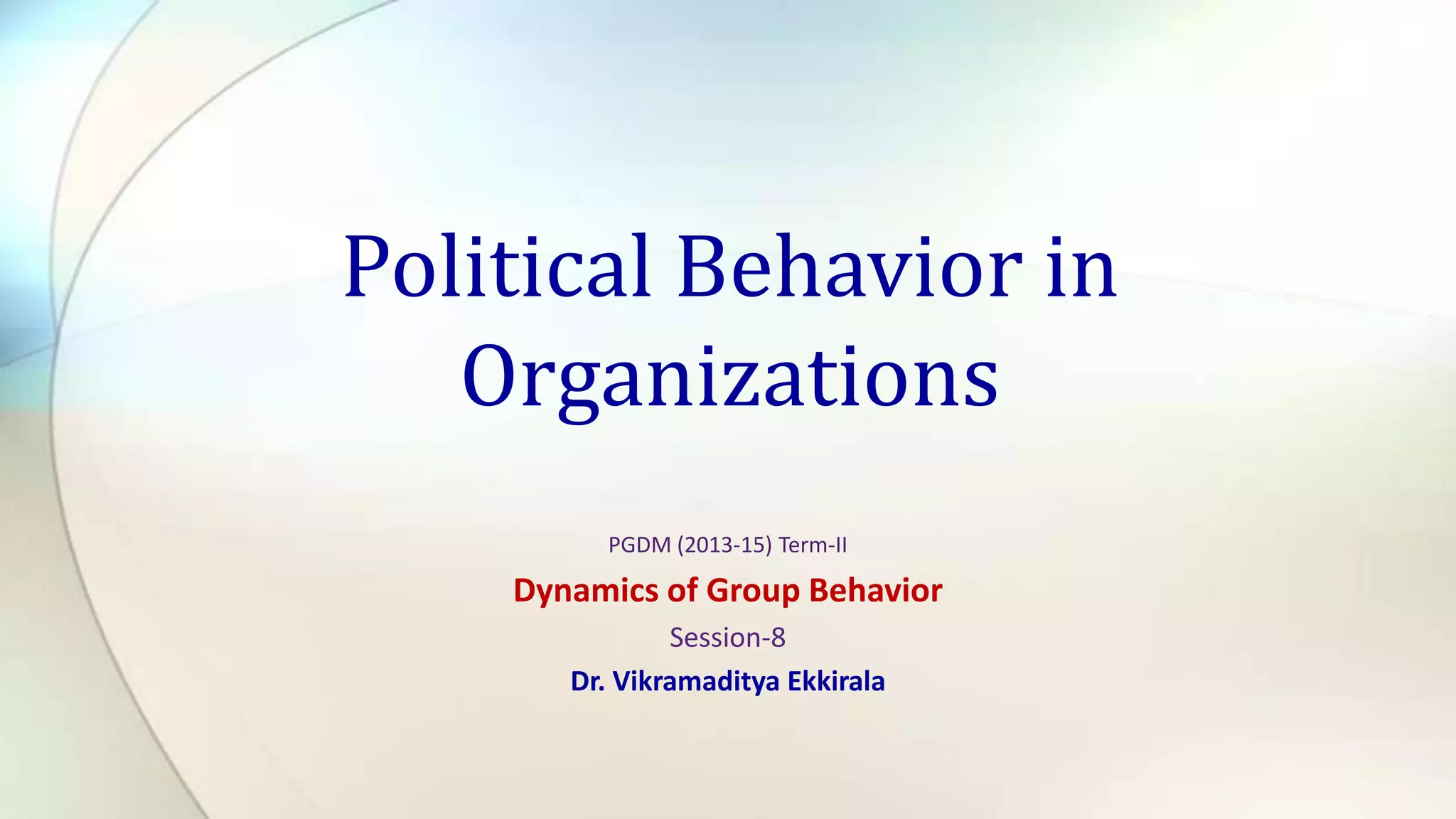 S 8. Political Behavior | PPTX