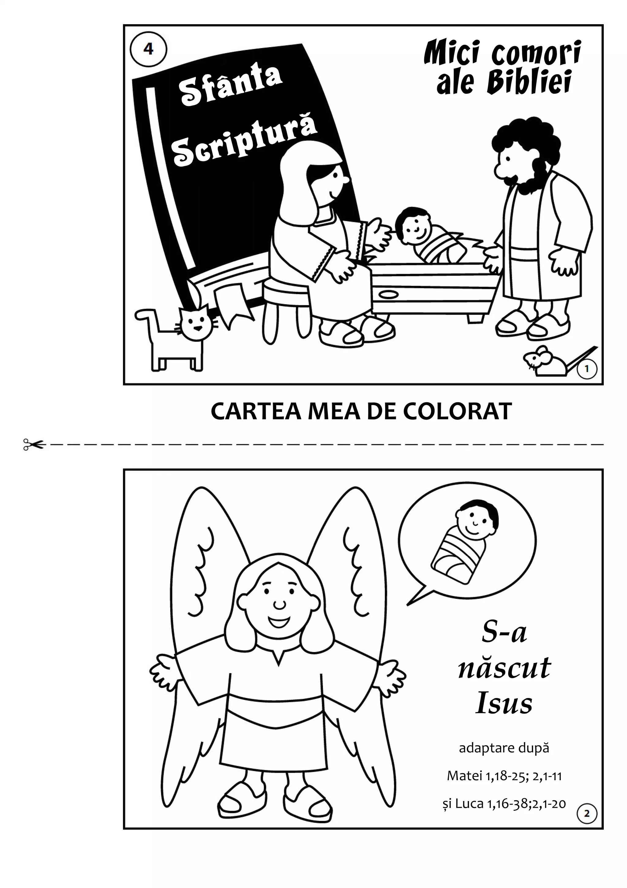 S a născut Isus - cartea mea de colorat | PDF