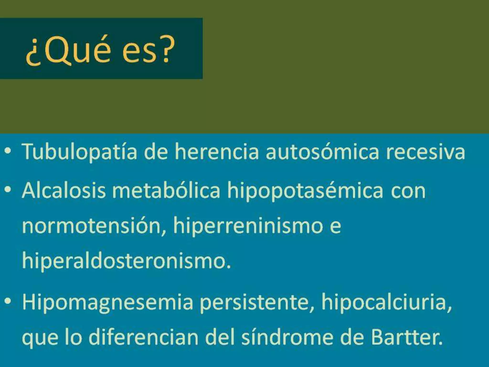 Síndrome de gitelman | PPTX