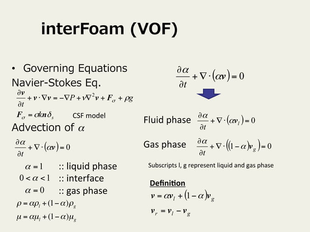 Setting and Usage of OpenFOAM multiphase solver (S-CLSVOF) | PDF | Physics | Science