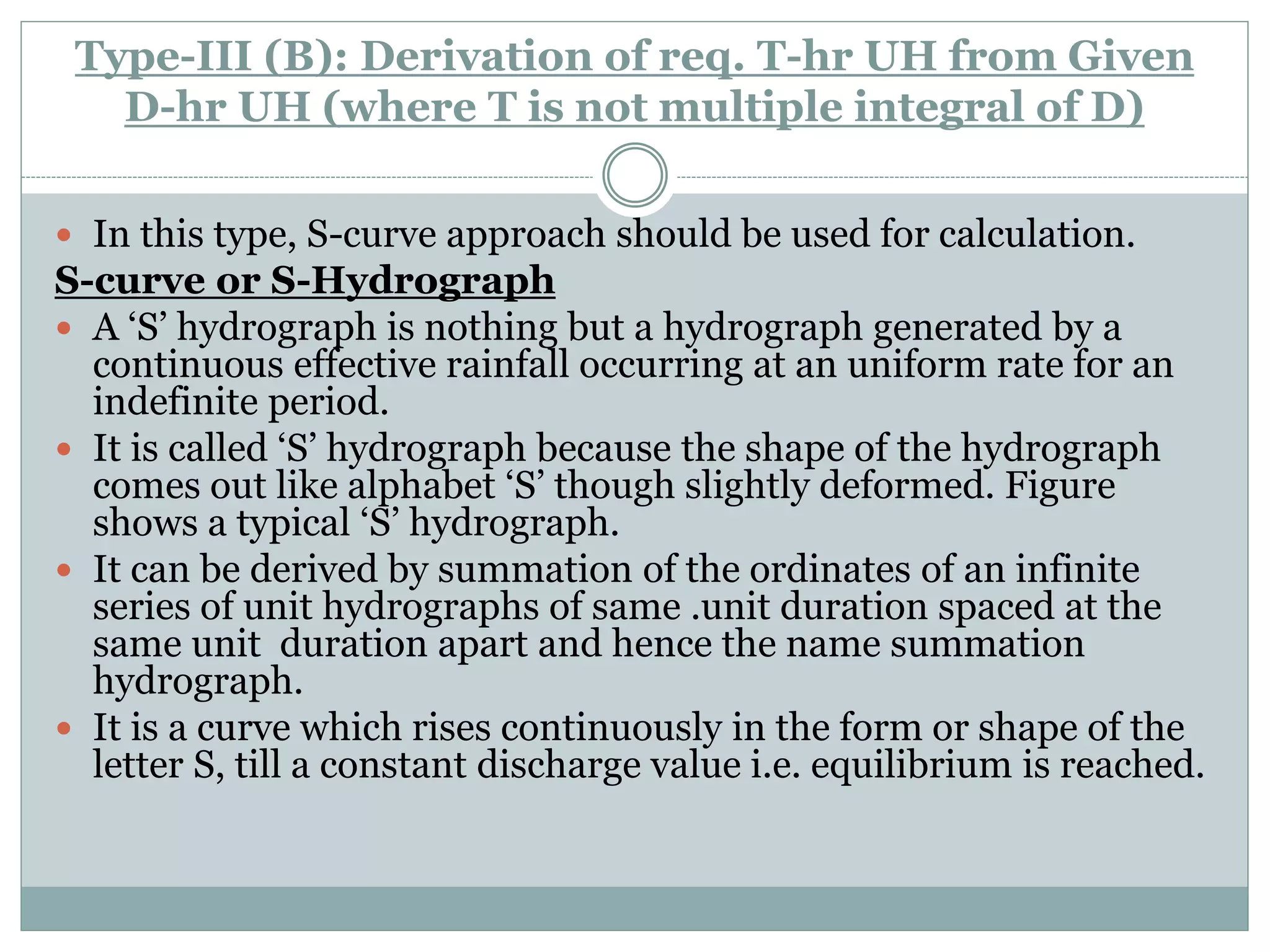 S curve hydrograph | PPTX
