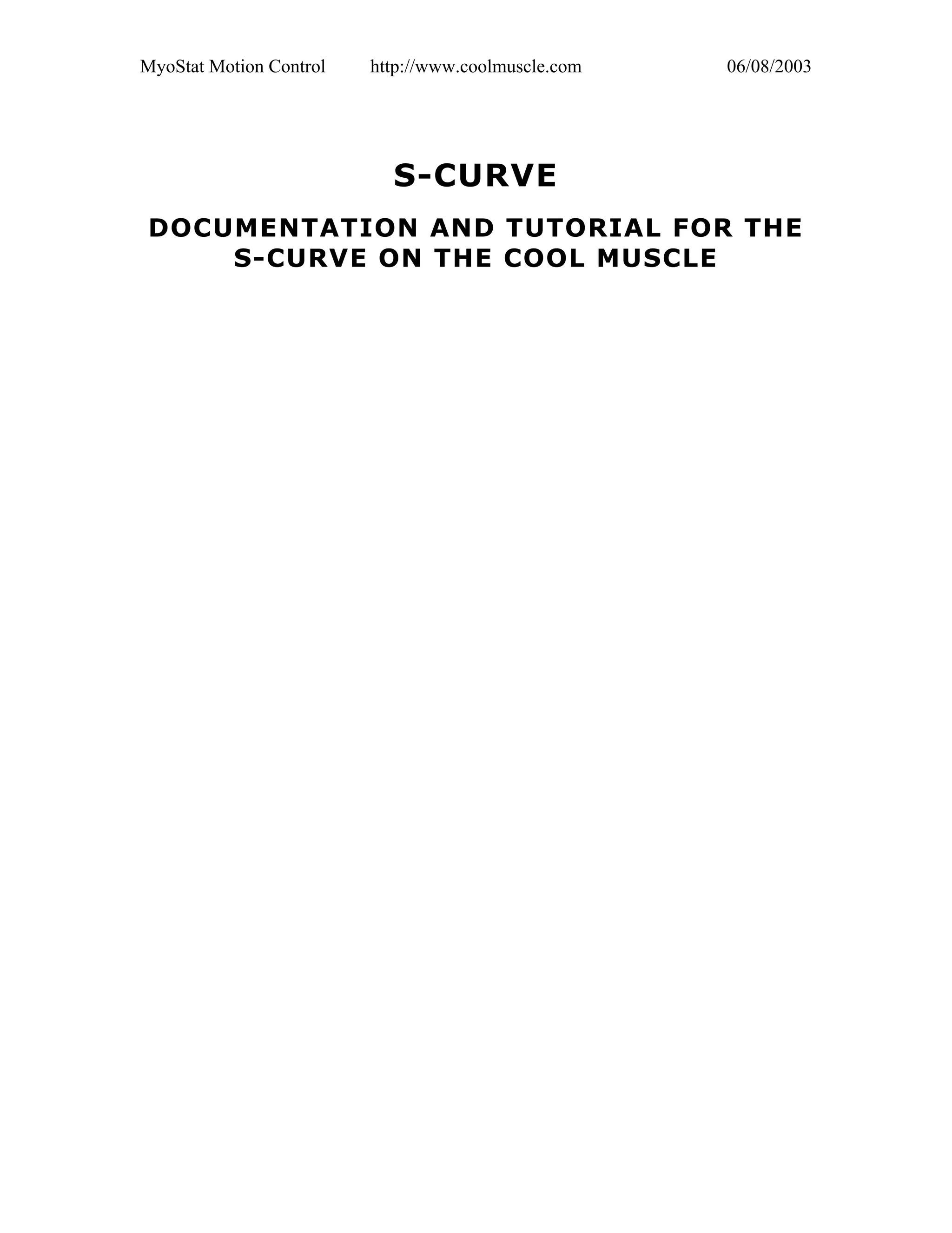 S curve tutorial1 | PDF