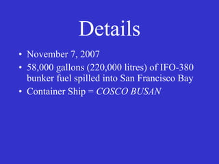 S.F. Bay Oil Spill | PPT