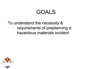HAZMAT TECHNICIAN TECHNICIAN PRE-INCIDENT PLANNING