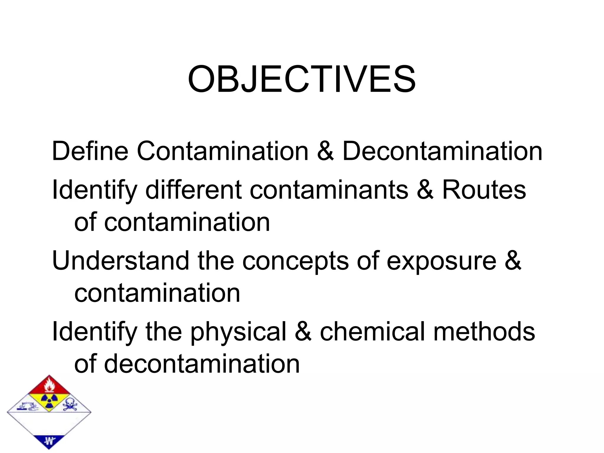 HAZAT TECHNICIAN DECONTAMINATION | PPT