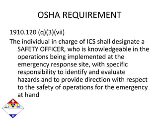 HAZMAT SAFETY OFFICER NFPA COMPLIANT | PPT | Medical Health