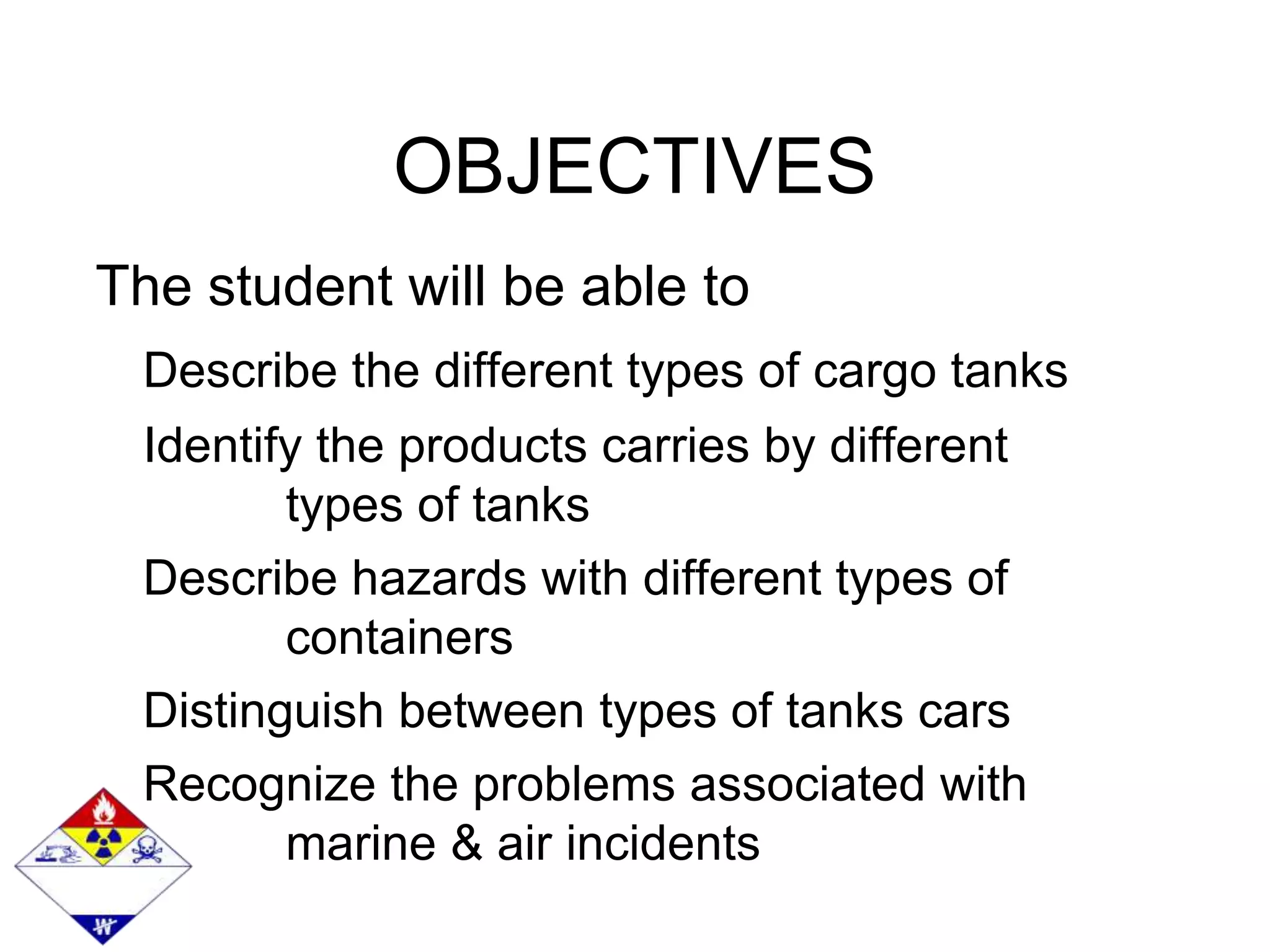 HAZMAT TCHNICIAN RECOGNIZATION & IDENTIFICATION | PPT