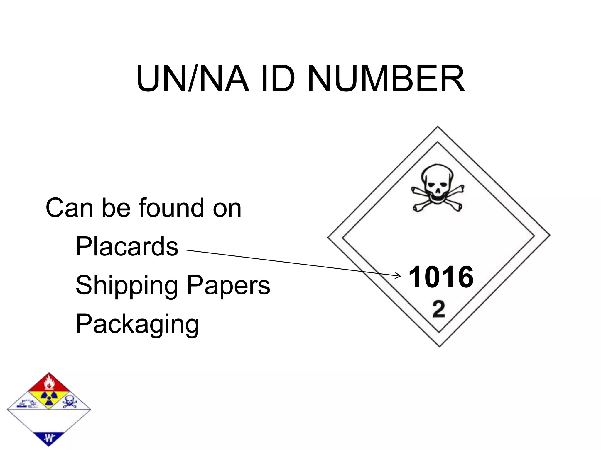 HAZMAT TCHNICIAN RECOGNIZATION & IDENTIFICATION | PPT