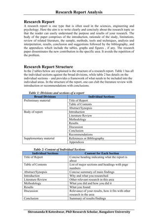 Thesis Report Review and Analysis | PDF