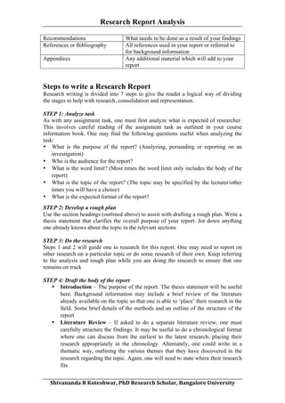 Thesis Report Review and Analysis | PDF