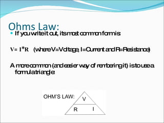Electronic Productions - Year 10 - Lesson 3 - S.I Units And Ohms Law | PPT