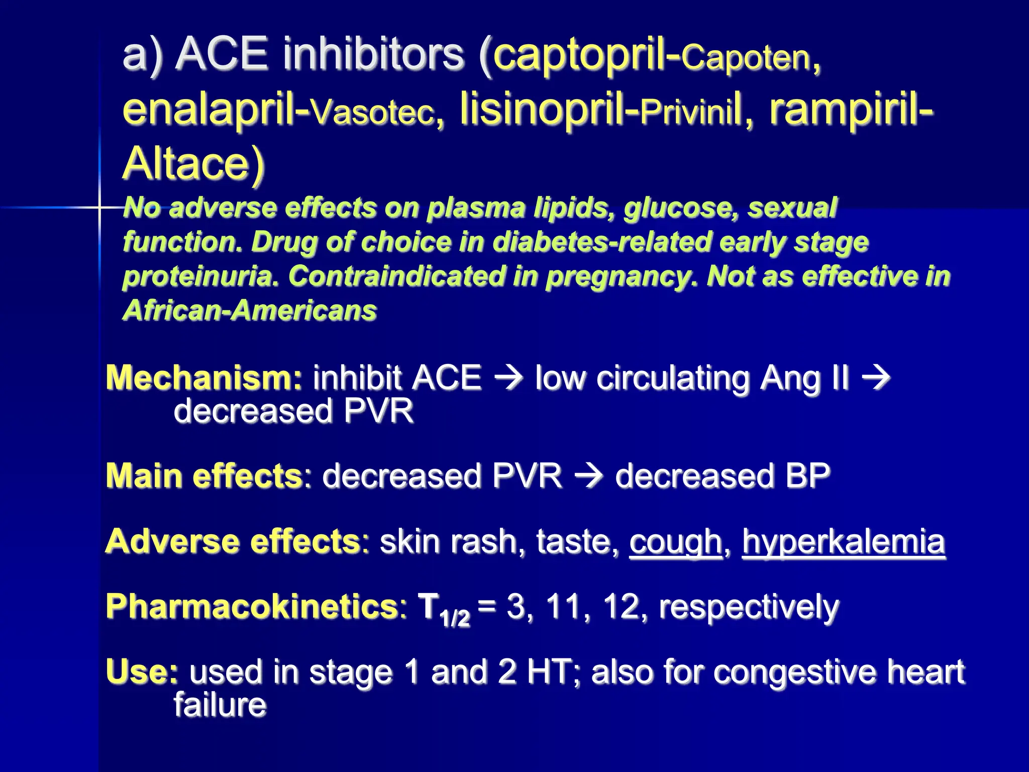 Antihypertensive Agents Drugs Classification | PPT